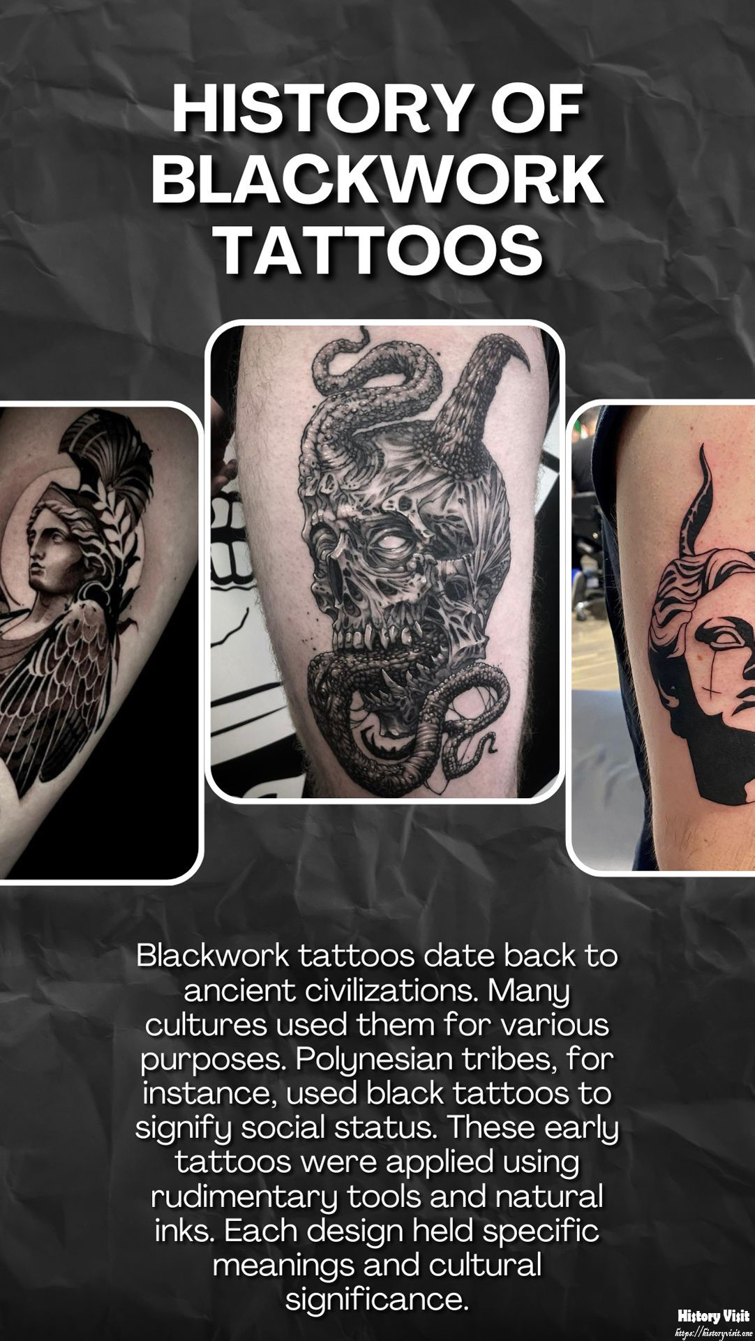 Blackwork Tattoos: Exploring the Bold Art of Ink - History Visit